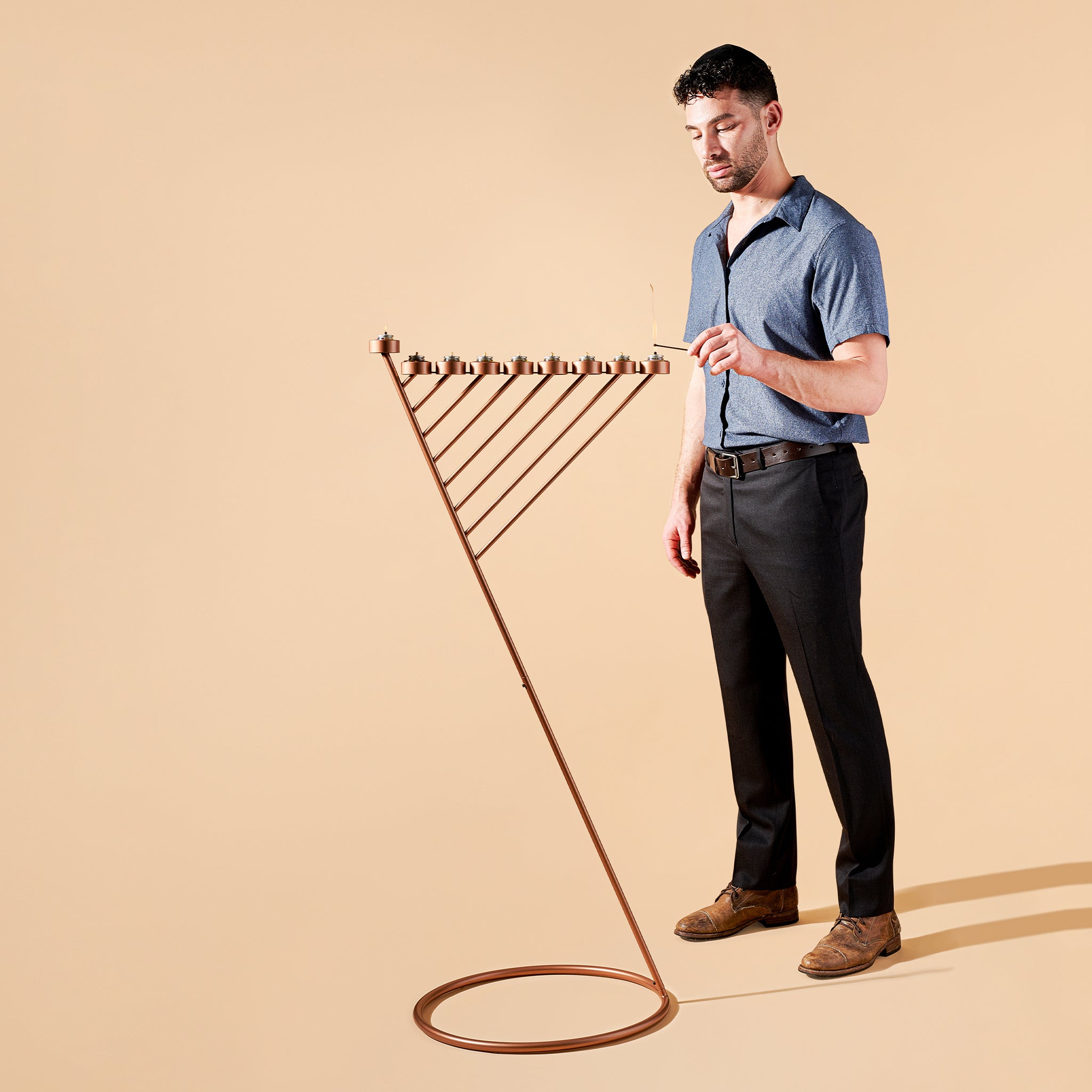 Diagonal Collection - Hanukkah Menorahs